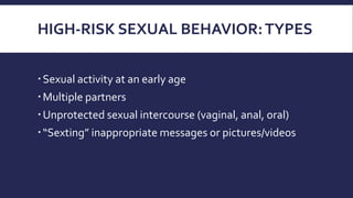 Adolescent Sexual Behavior | PPTX