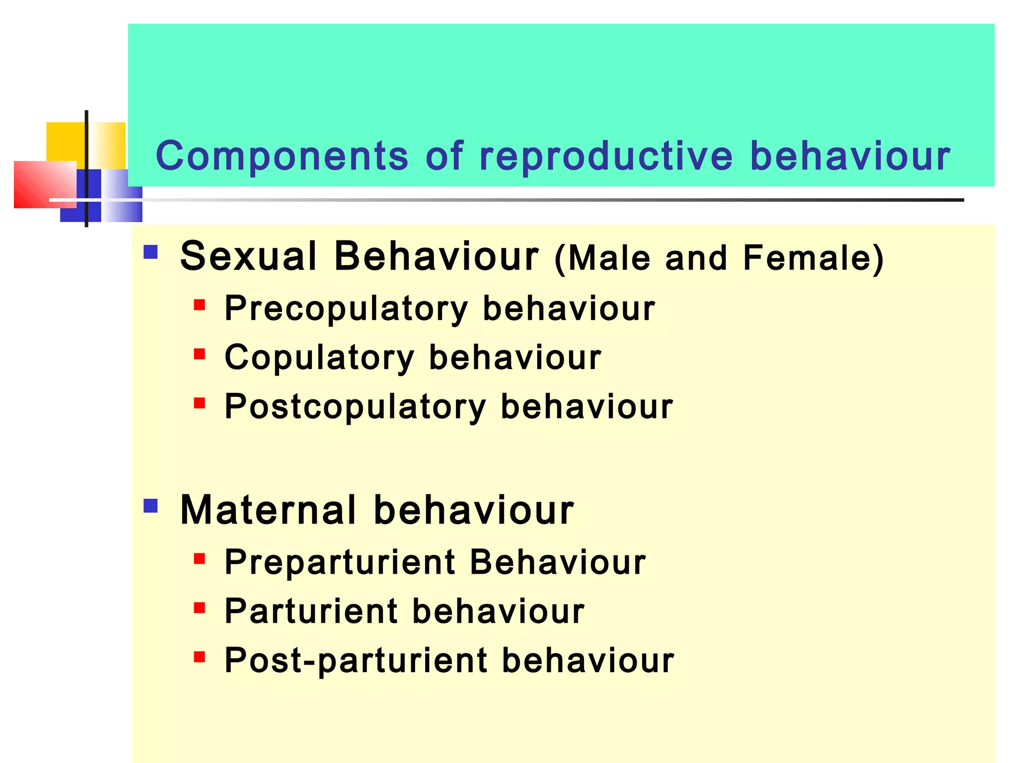 Reproductive behaviour: 1-Sexual behaviour in animals | PPT