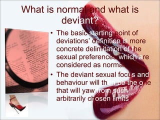 Sexual deviations short | PPT