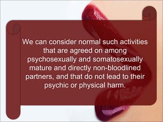 Sexual deviations short | PPT