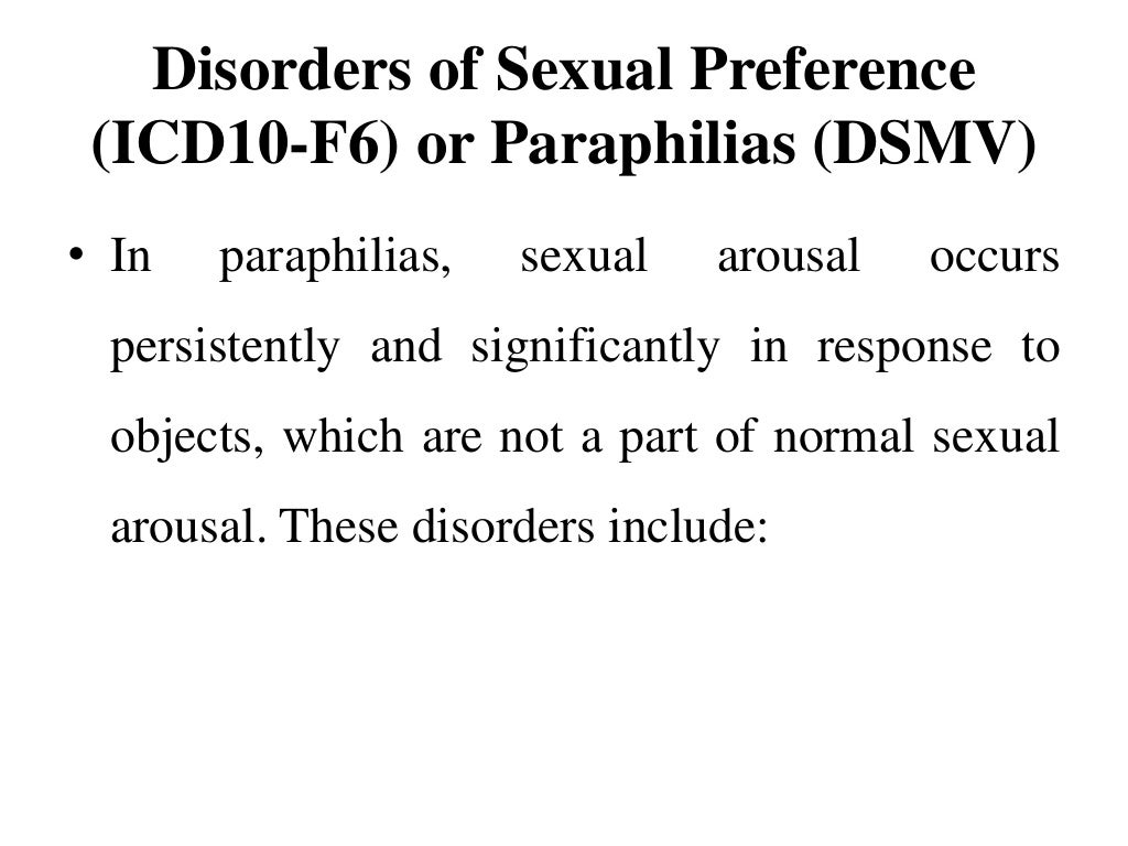 Sexual Disorder
