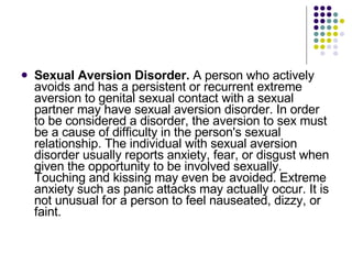 Sexual Disorders | PPT