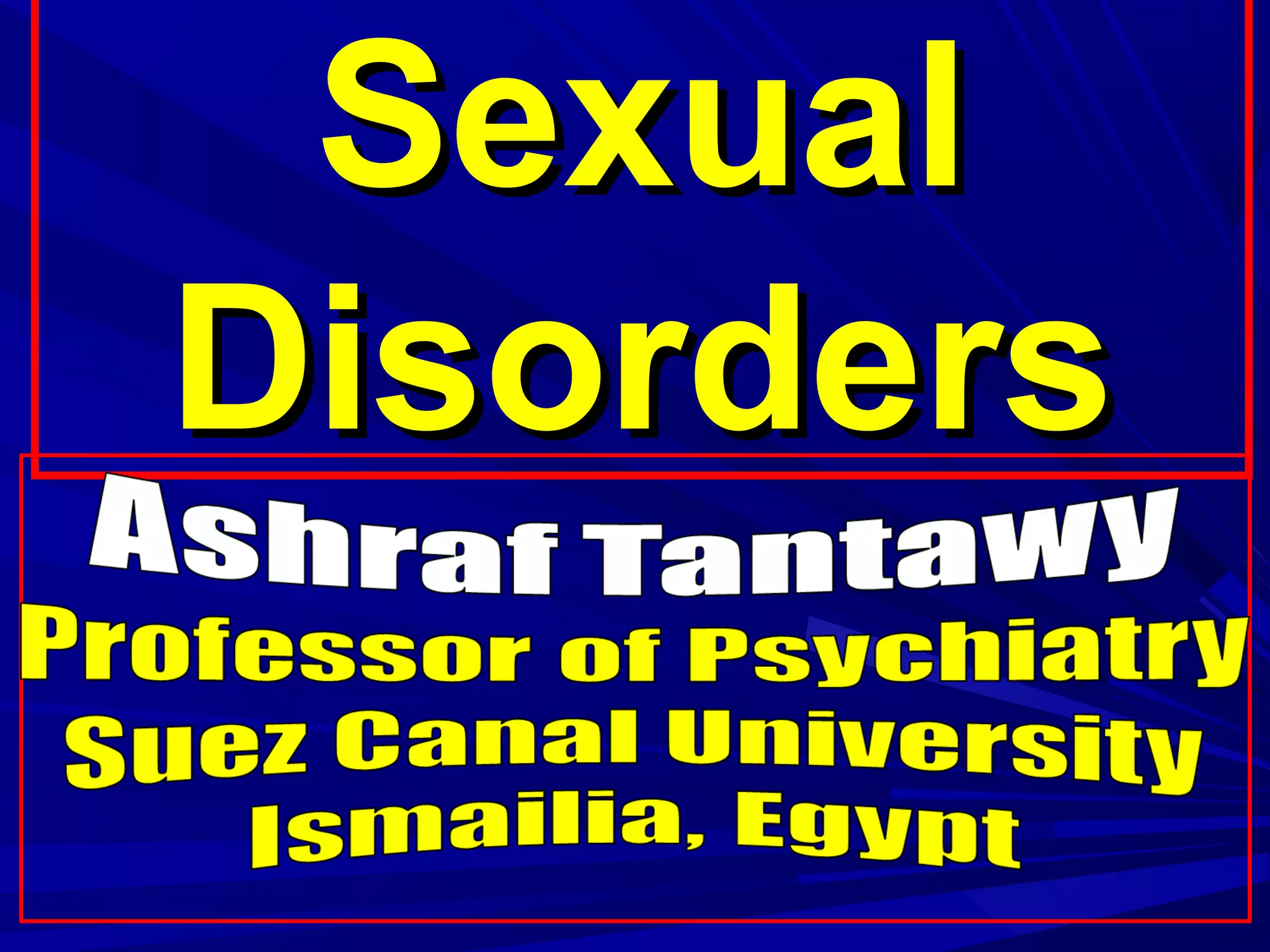 Sexual Disorders Ppt