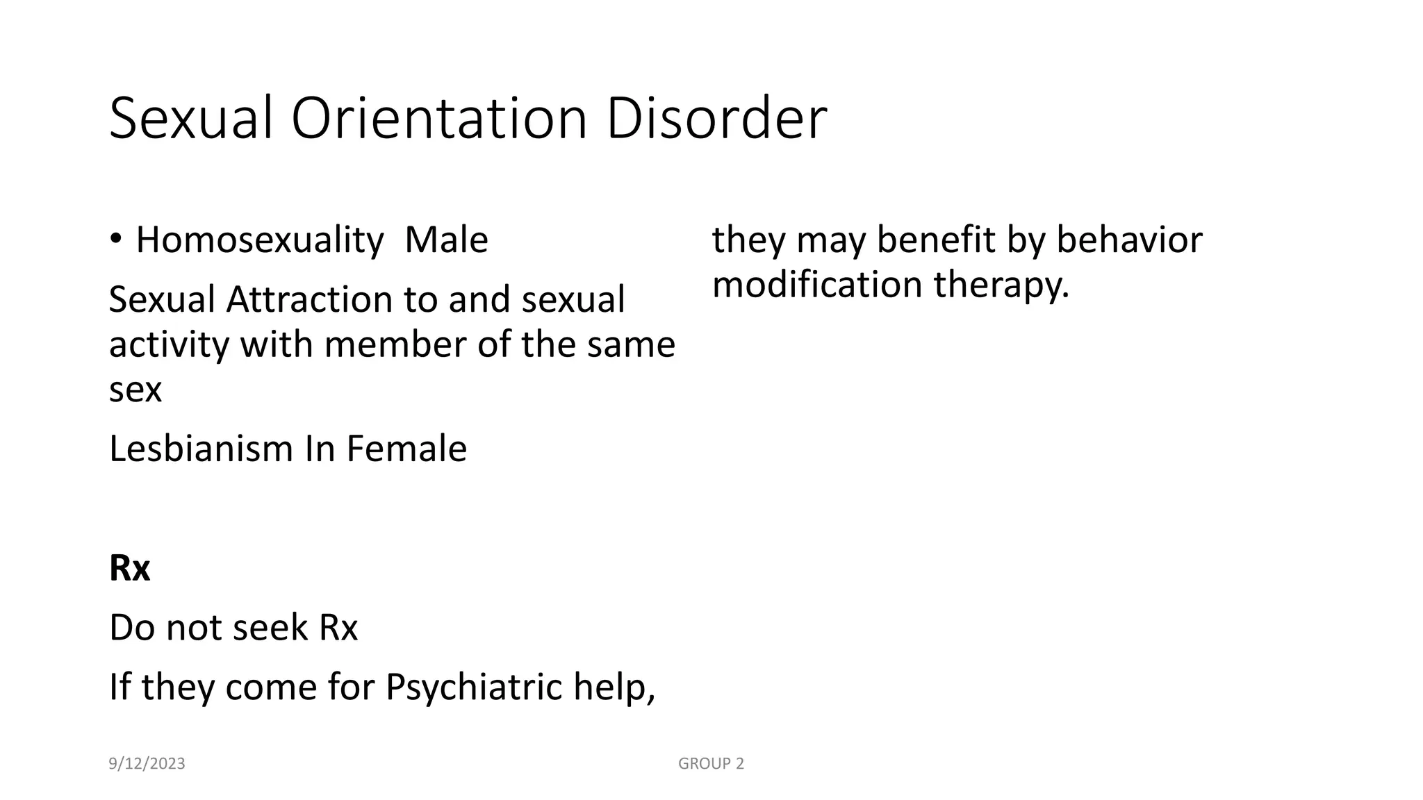 Sexual Disorders Pptx