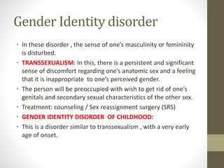 Sexual Disorders.gender identity disorderpptx | PPTX | Sexual ...