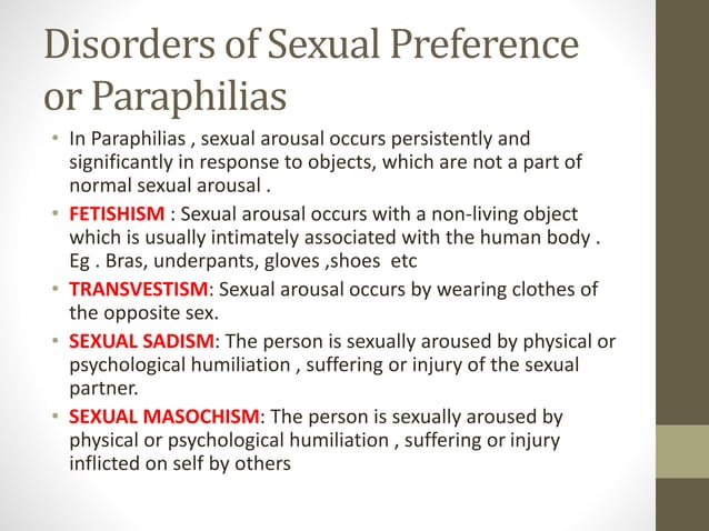 Sexual Disorders.gender identity disorderpptx | PPTX | Sexual Conditions | Sexual Health