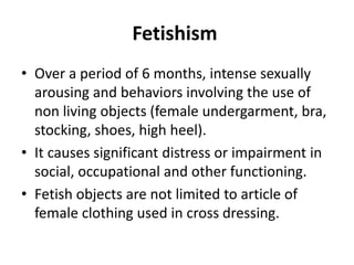 Sexual disorders and dysfunctions | PPTX
