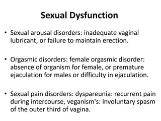 Sexual disorders and dysfunctions | PPTX
