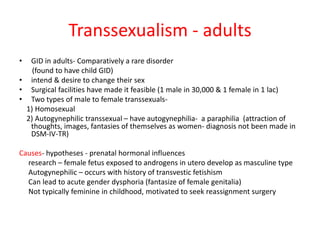 Sexual disorders & Gender identity disorders | PPT