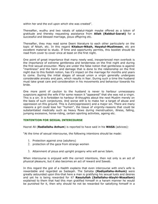 Sexual etiqueties in islam | DOC