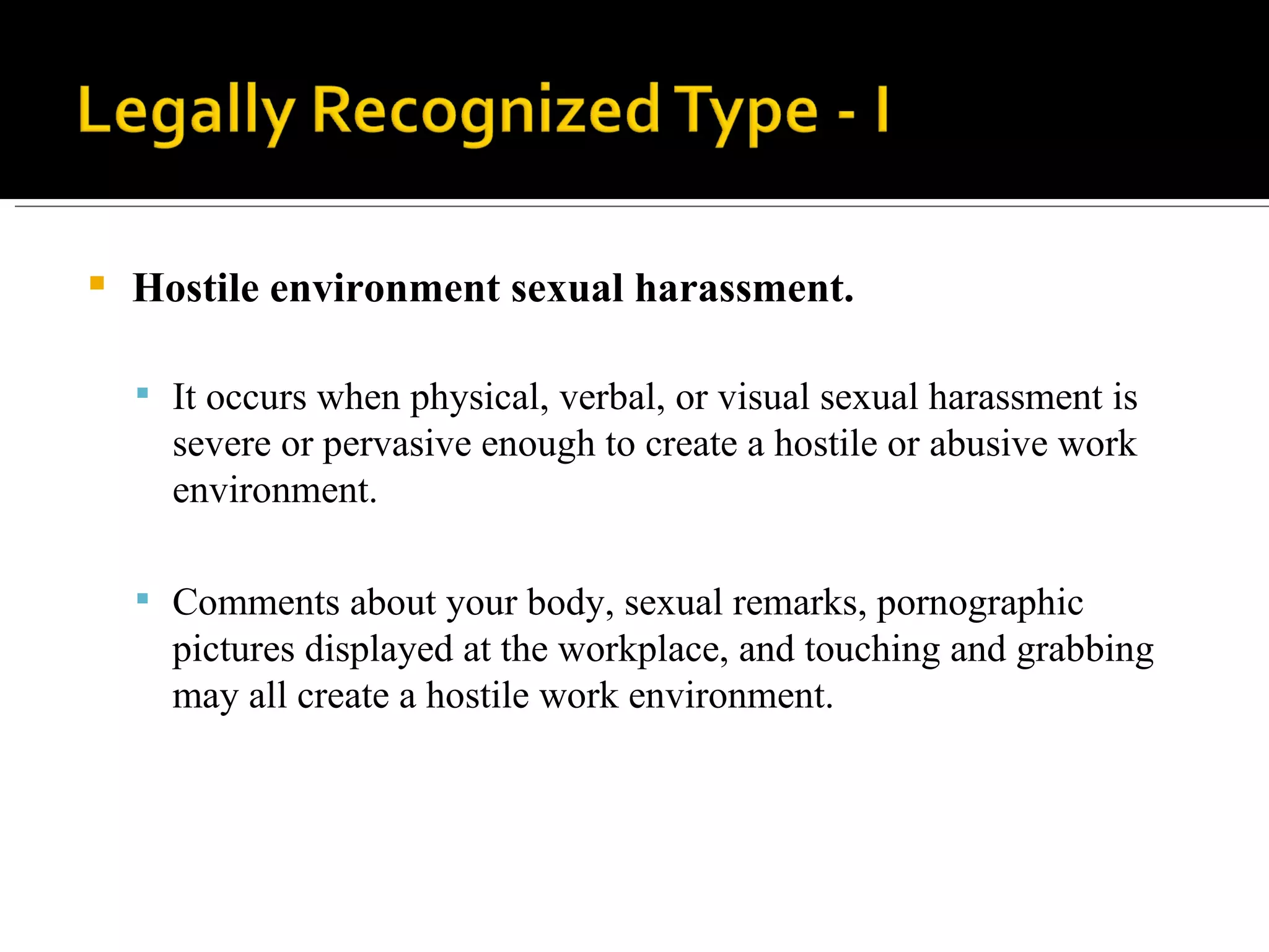 Sexual Harassment at workplace | PPT