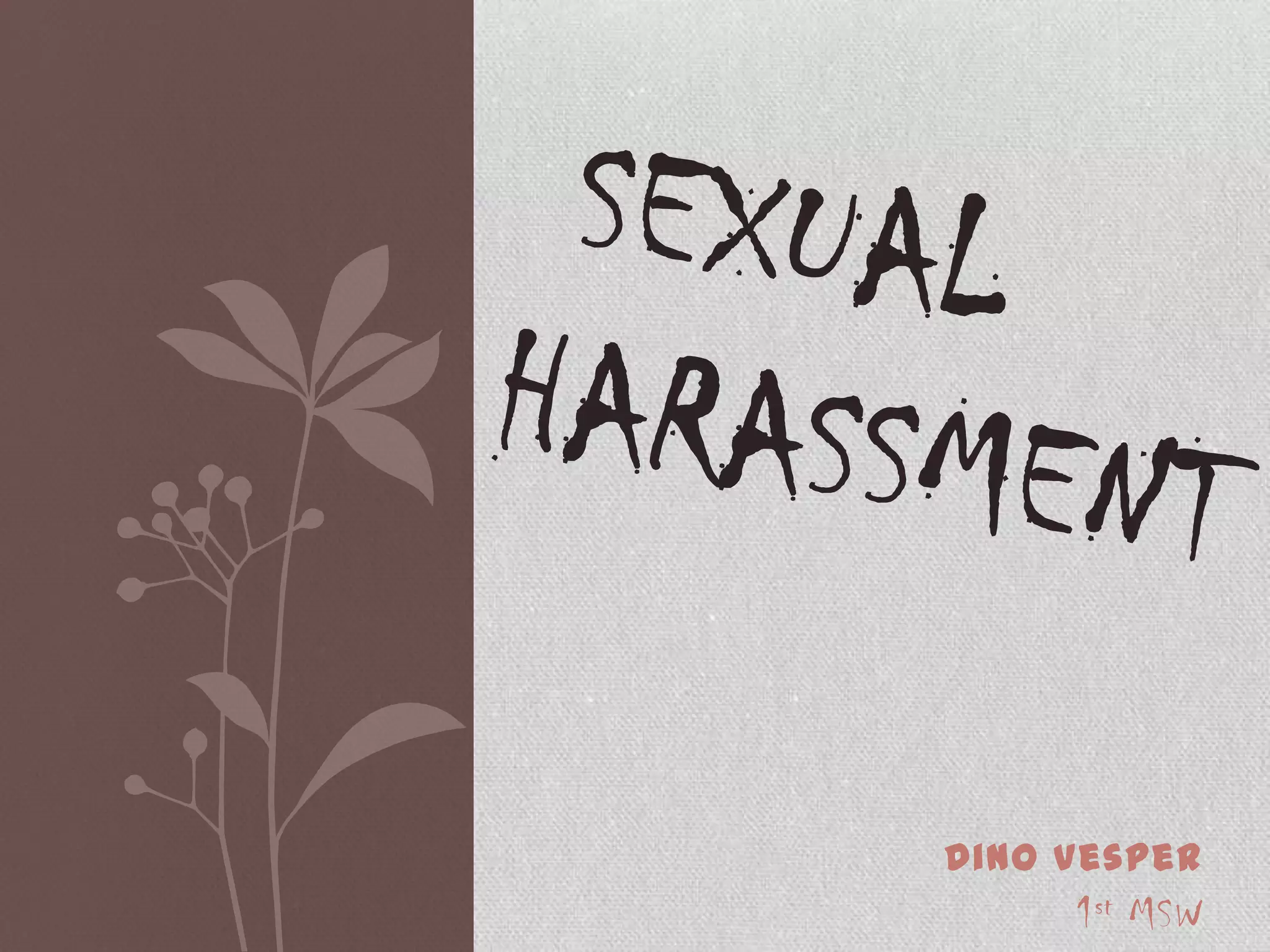 Sexual harassment PPT | PPTX