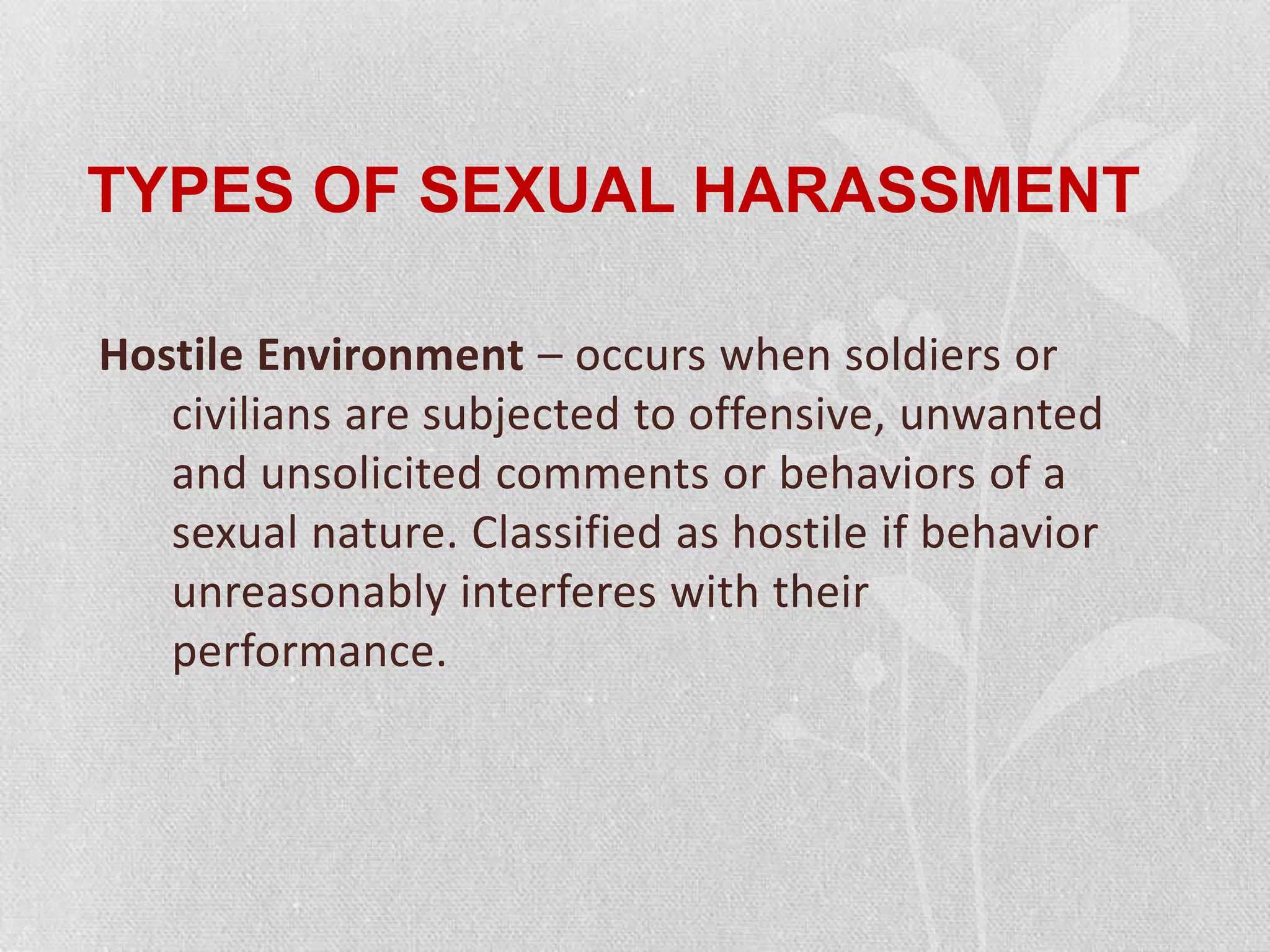 Sexual harassment PPT | PPTX