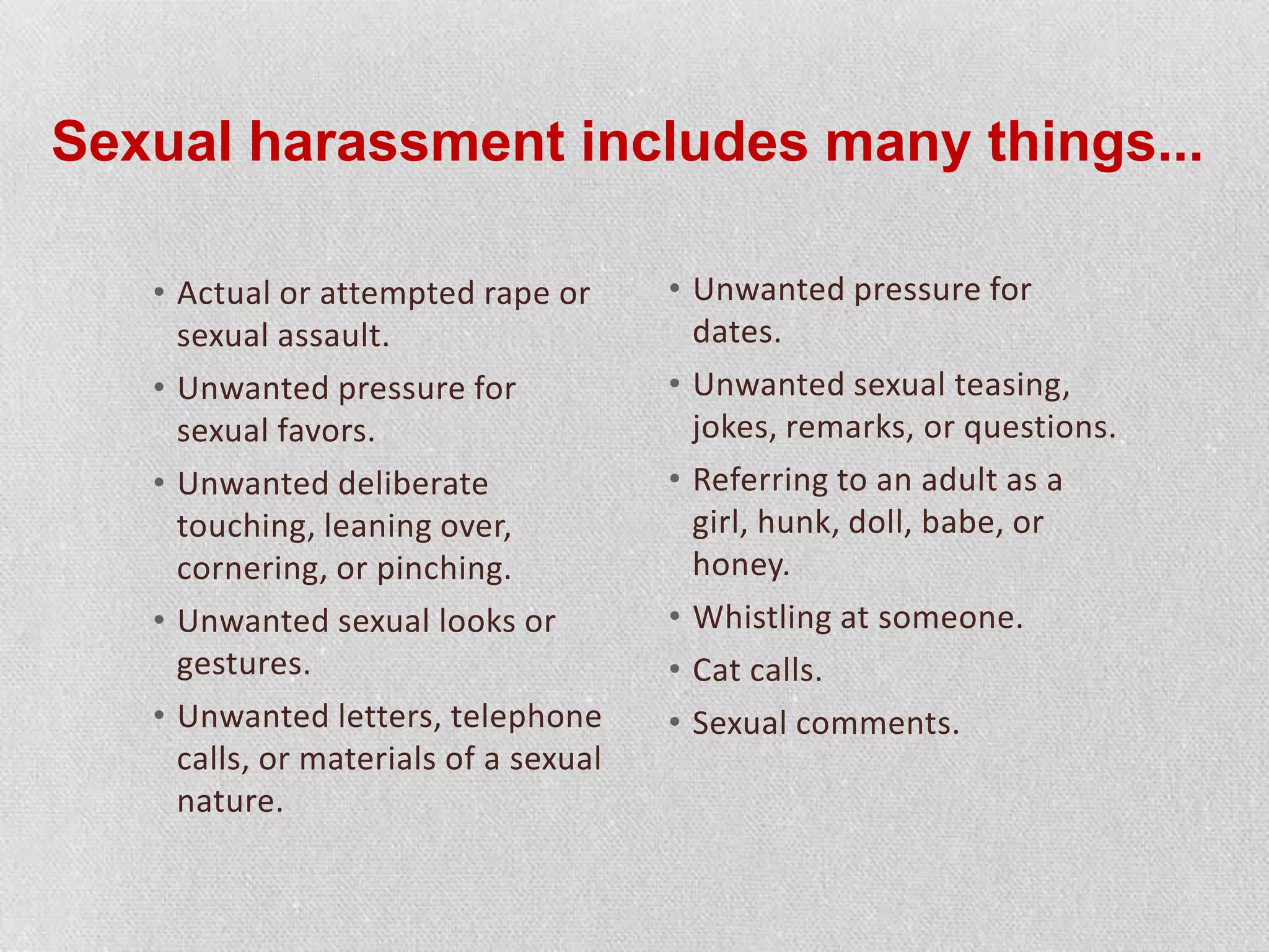 Sexual Harassment Ppt Pptx