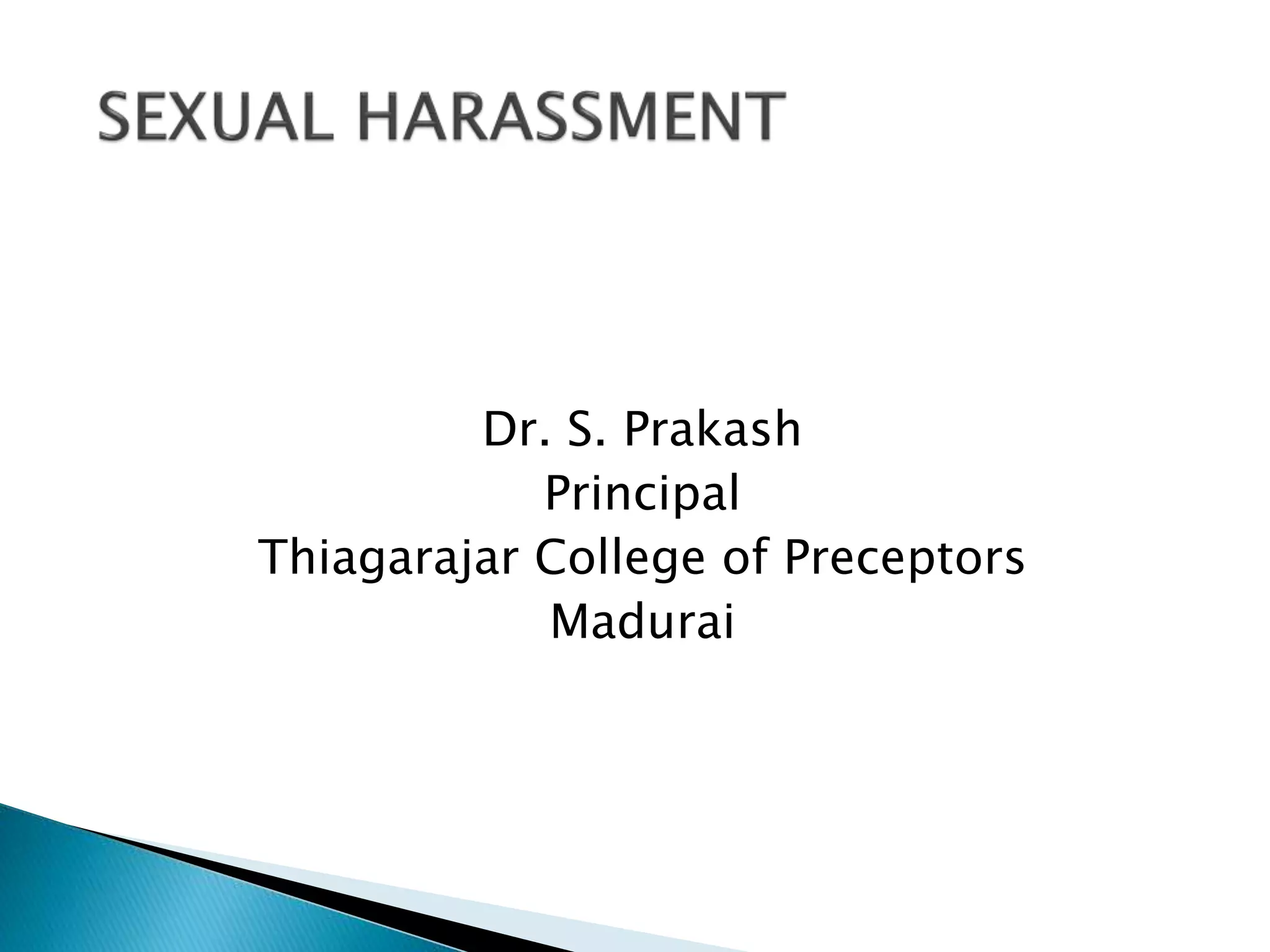 SEXUAL HARASSMENT | PPT