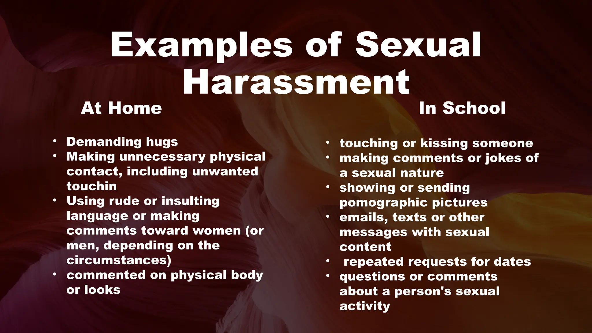 powerpoint about sexual harassment and paraphilias | PPTX