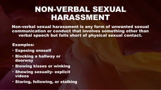 powerpoint about sexual harassment and paraphilias | PPTX
