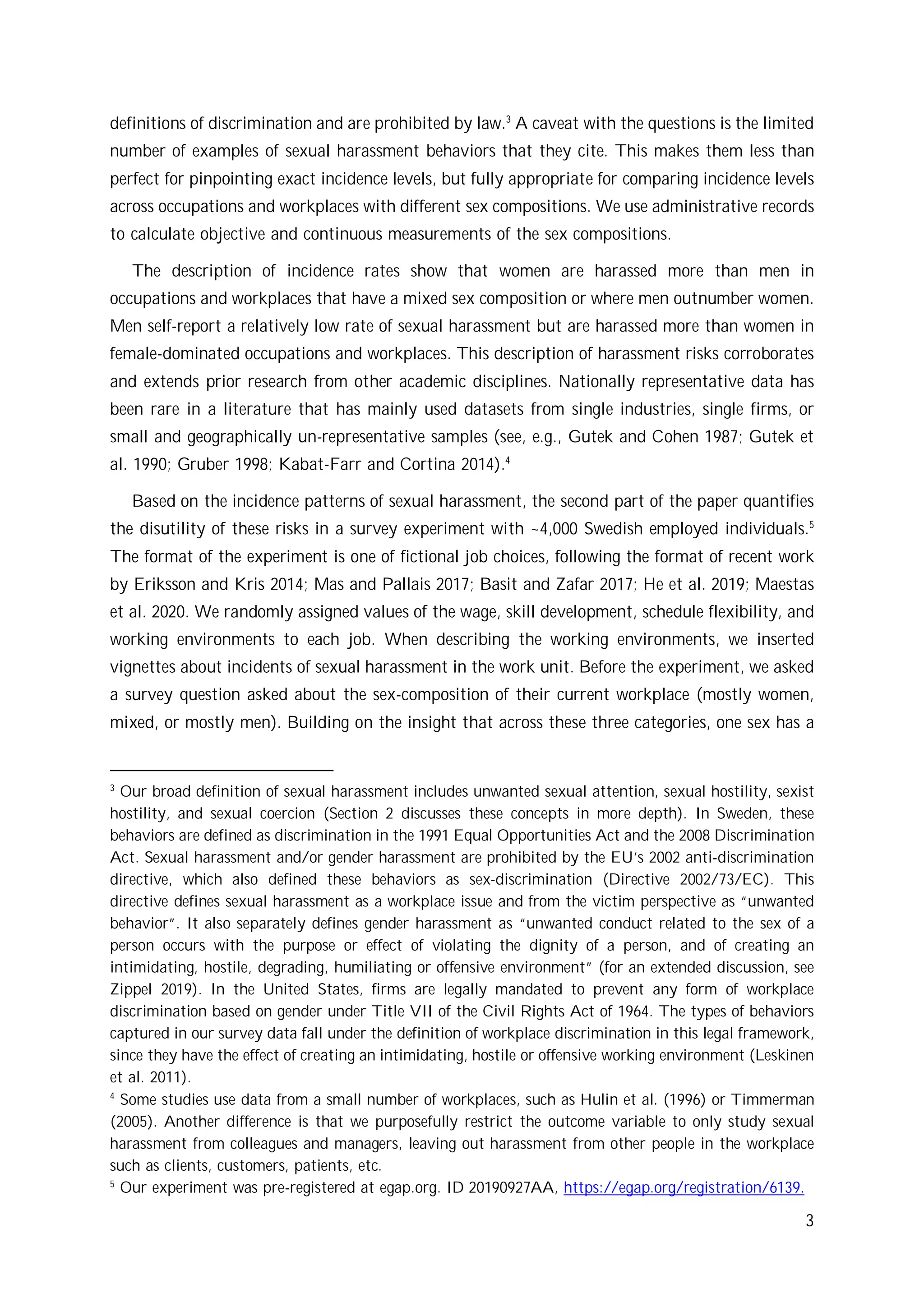 Sexual harassment and gender inequality in the labor market | PDF