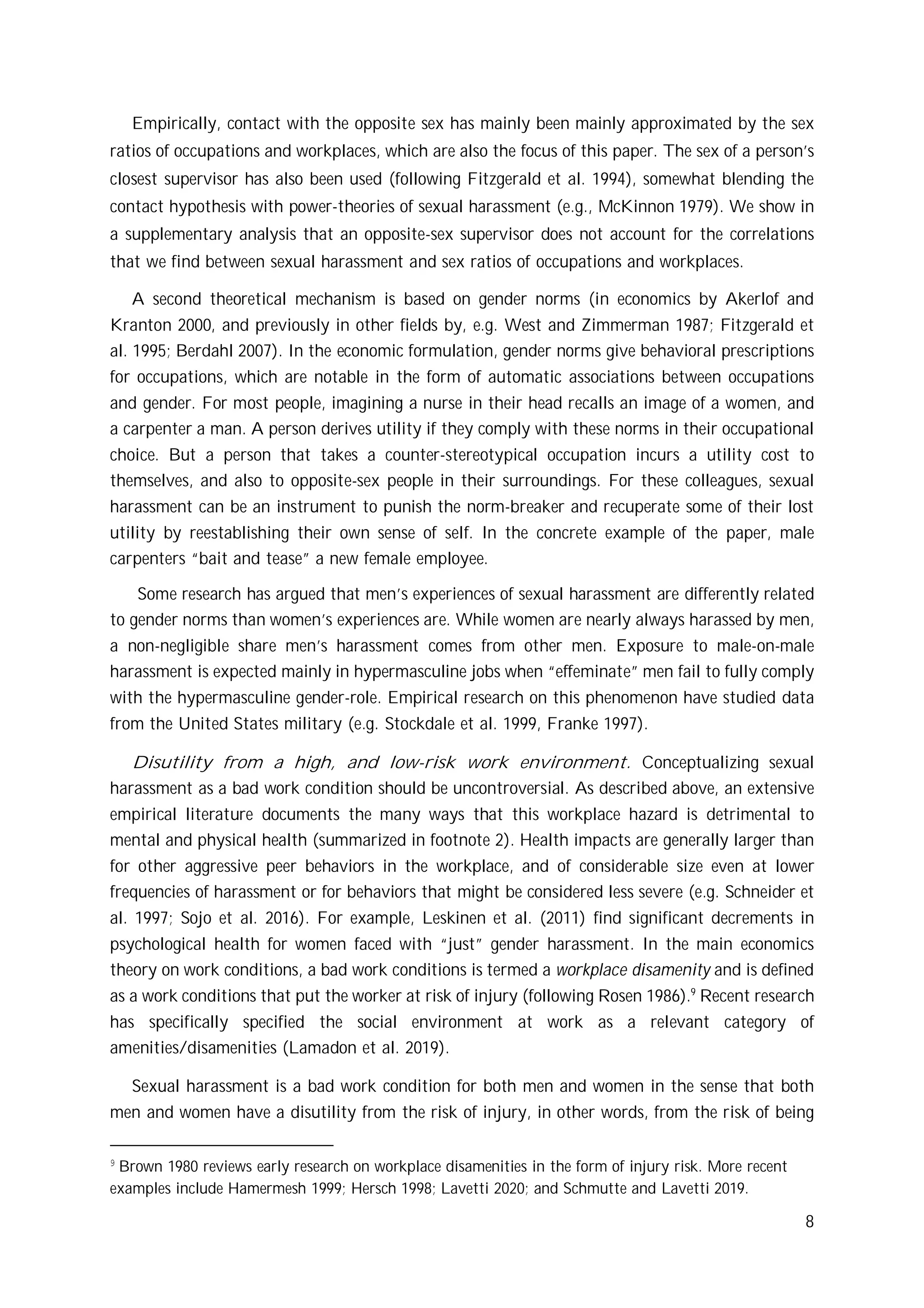Sexual harassment and gender inequality in the labor market | PDF