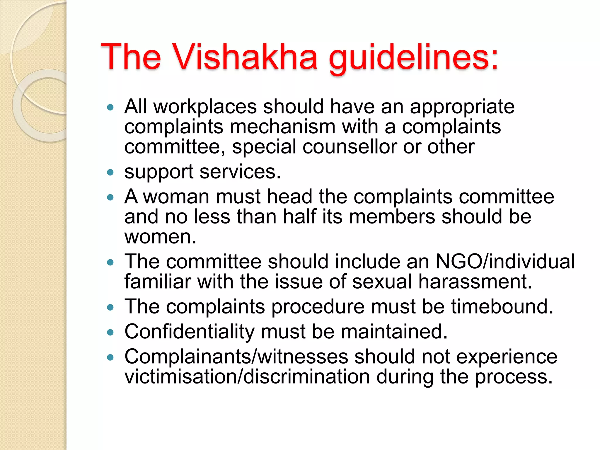 Sexual harassment at workplace | PPTX