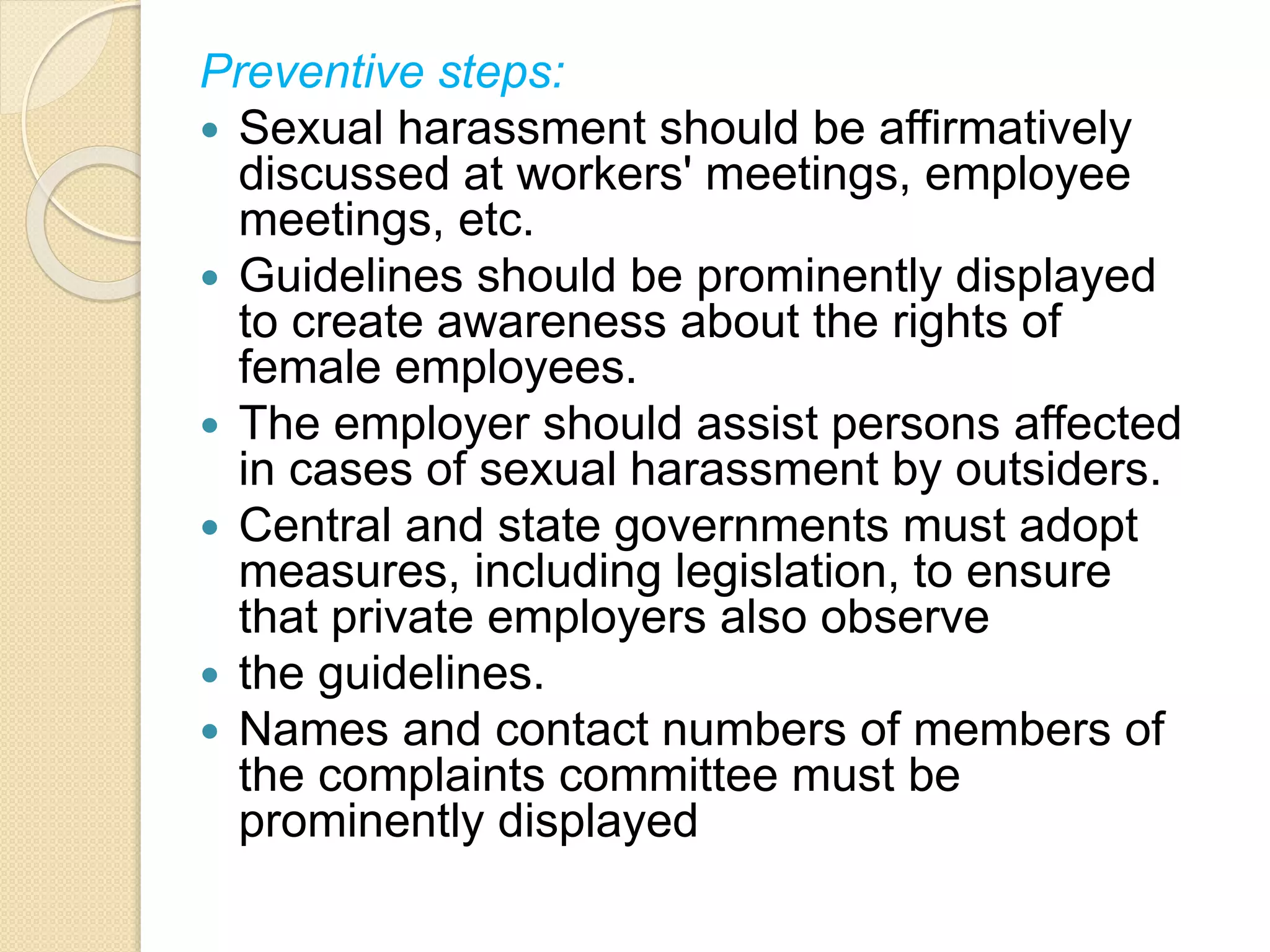 Sexual harassment at workplace | PPTX