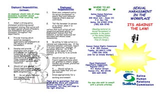 City of Salina Brochure - Sexual Harassment | PPT