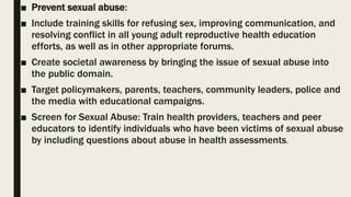 Sexual harassment in adolescents | PPTX