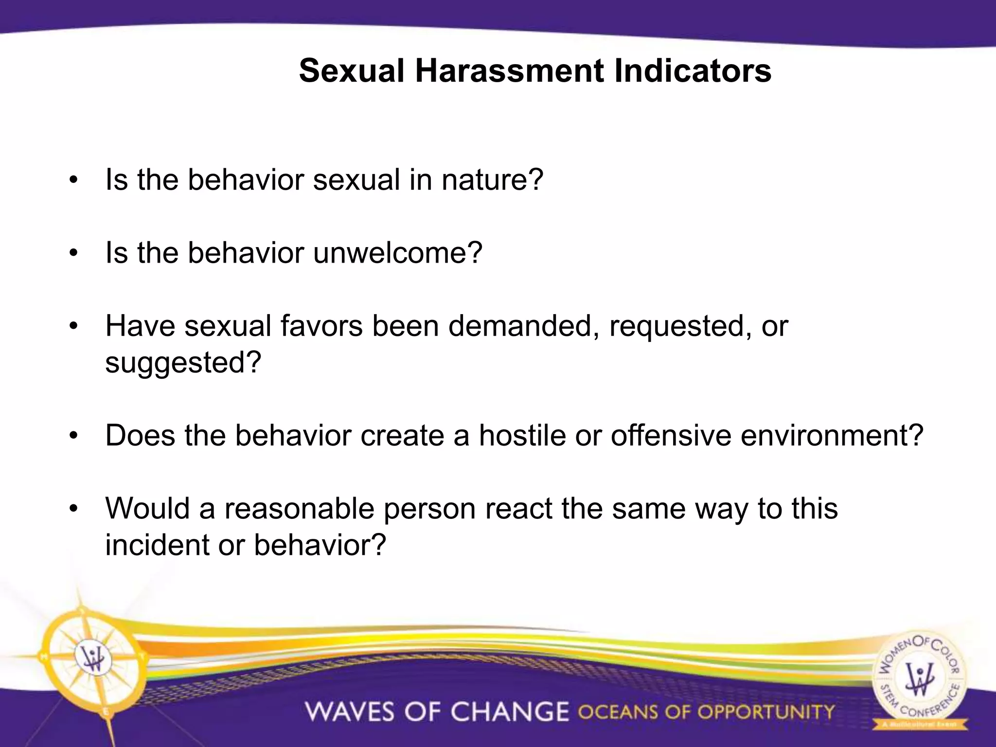 Sexual Harassment in the Workplace: Breaking the Silence | PPTX