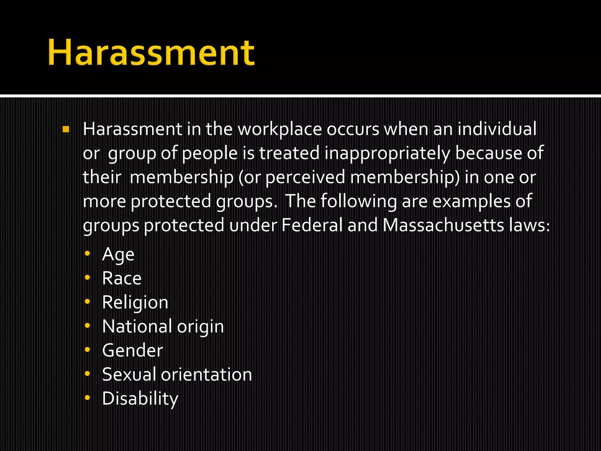 Sexual Harassment Prevention For Supervisors | PDF
