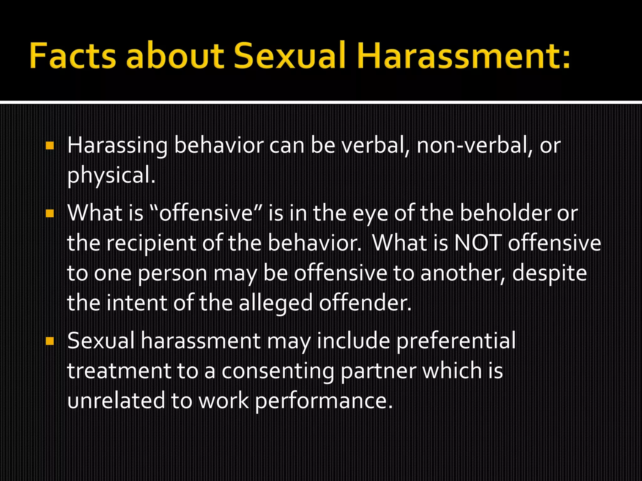 Sexual Harassment Prevention For Supervisors | PDF