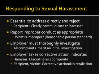 Sexual Harassment Prevention For Supervisors | PDF