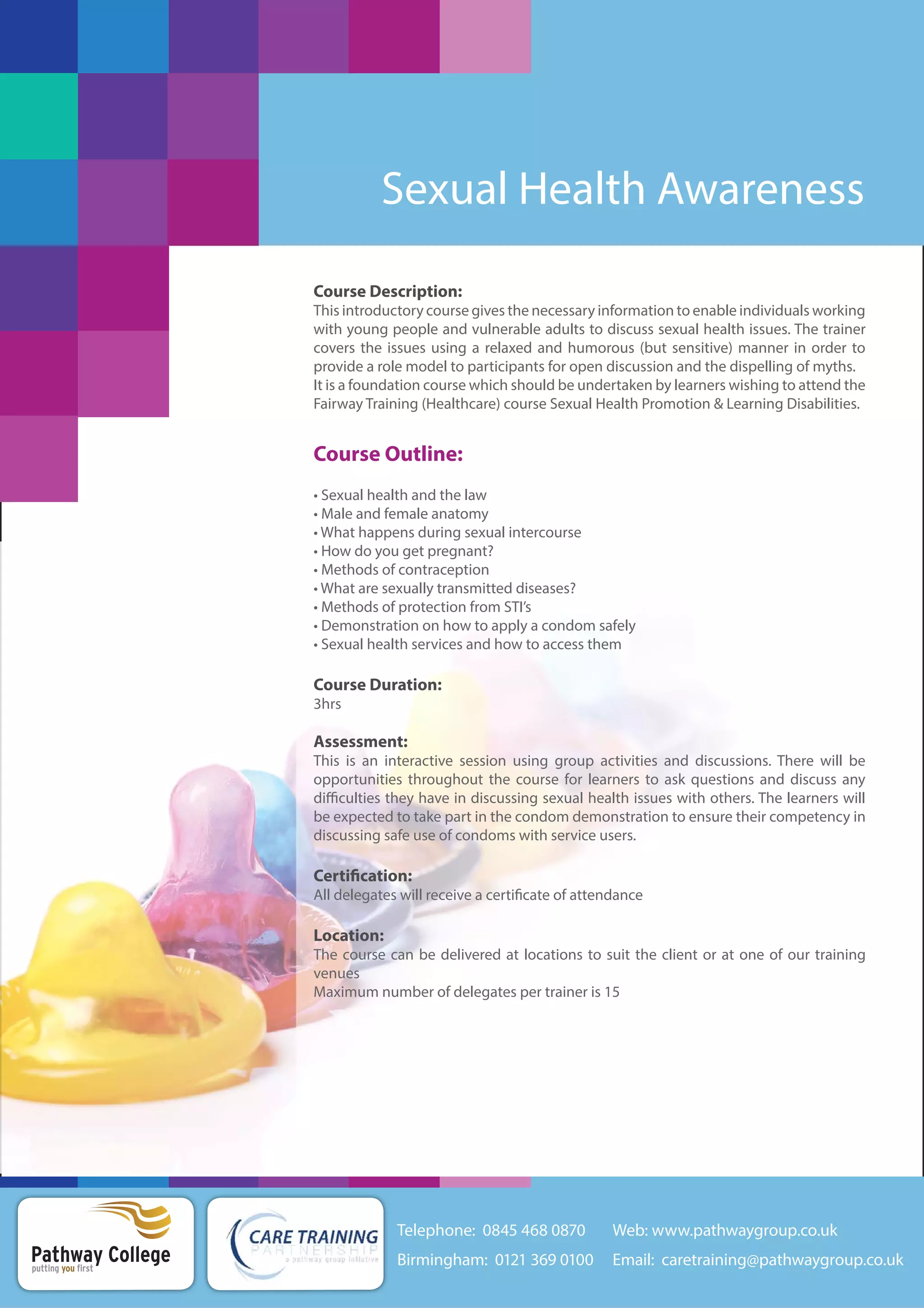 Sexual Health Awareness Training Course Pdf
