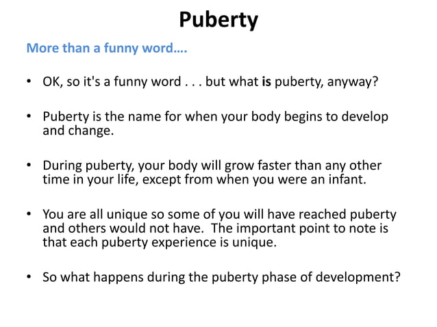 Sex and Health Awareness for Teenagers | PPTX