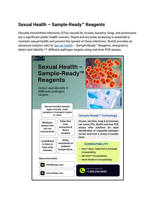 Sexual Health – Sample-Ready™ Reagents.. | PDF