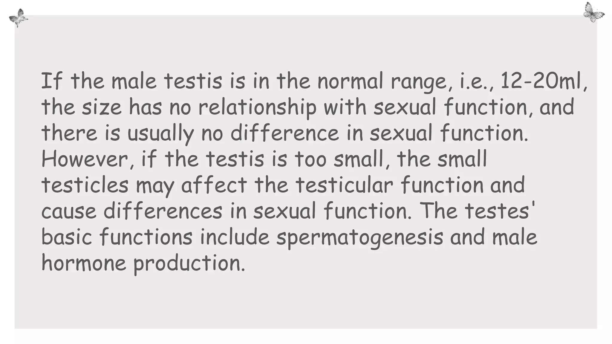 Sexual Health: Your Testicle Size Says a Lot | PPTX | Sexual Conditions ...