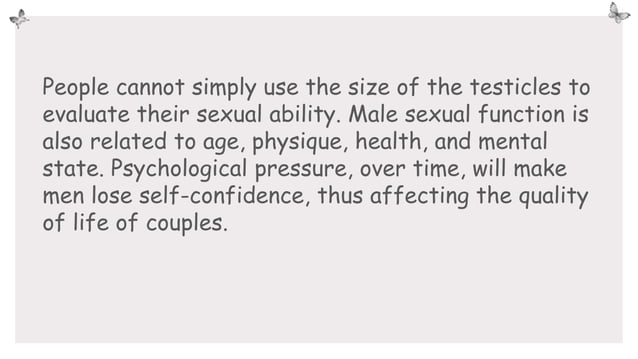 Sexual Health: Your Testicle Size Says a Lot | PPTX | Sexual Conditions ...