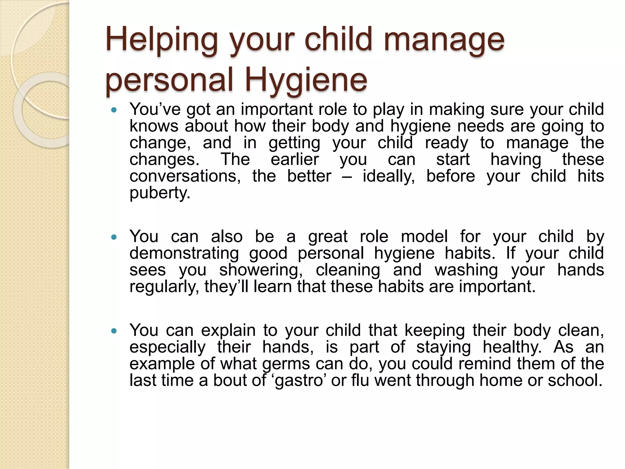 Sexual & Hygienic Education to Teenagers | PPTX