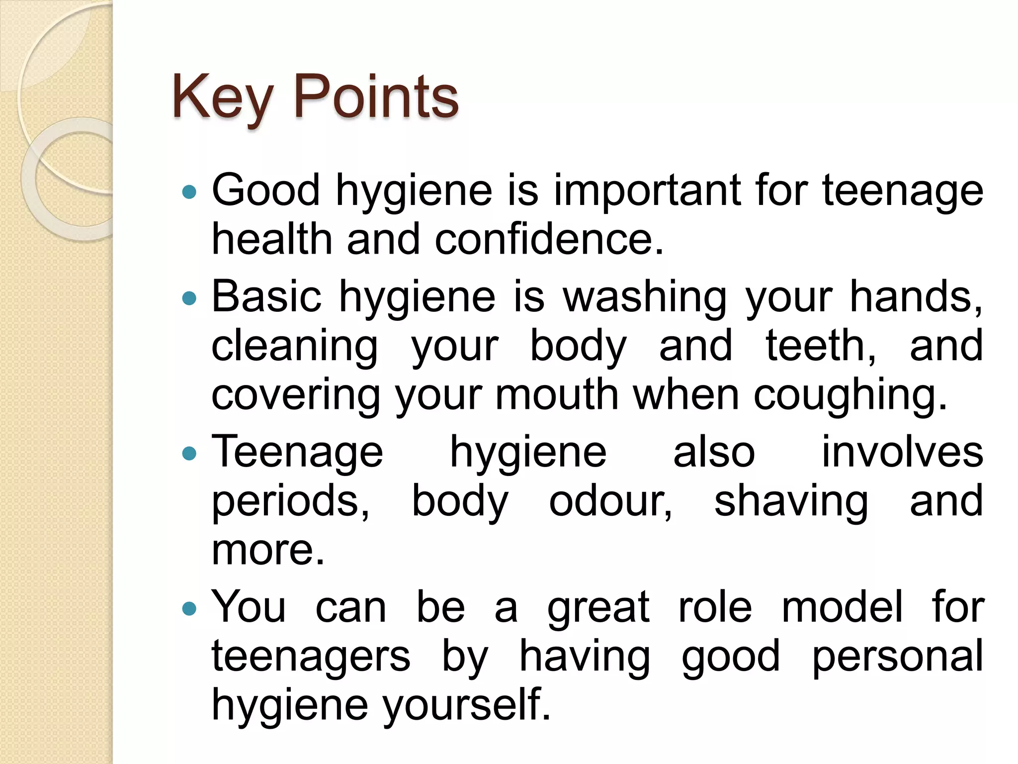 Sexual & Hygienic Education to Teenagers | PPTX