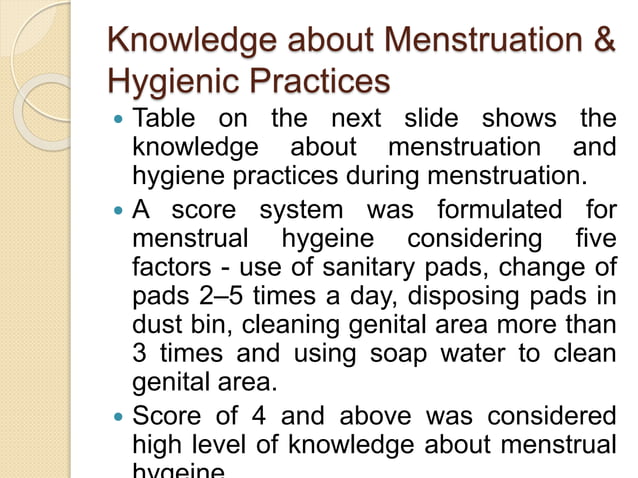 Sexual & Hygienic Education to Teenagers | PPTX