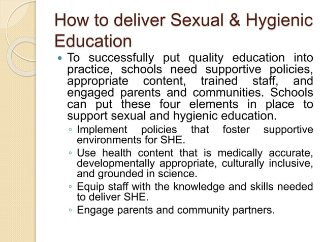 Sexual & Hygienic Education to Teenagers | PPTX