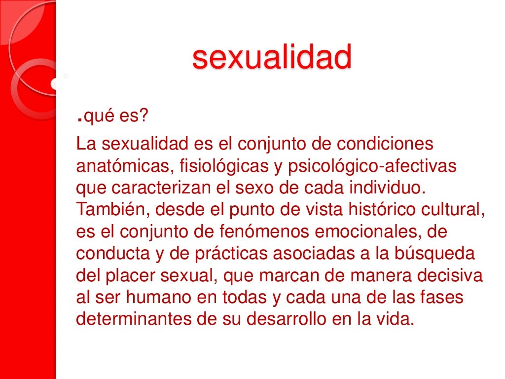 Que Es La Sexualidad