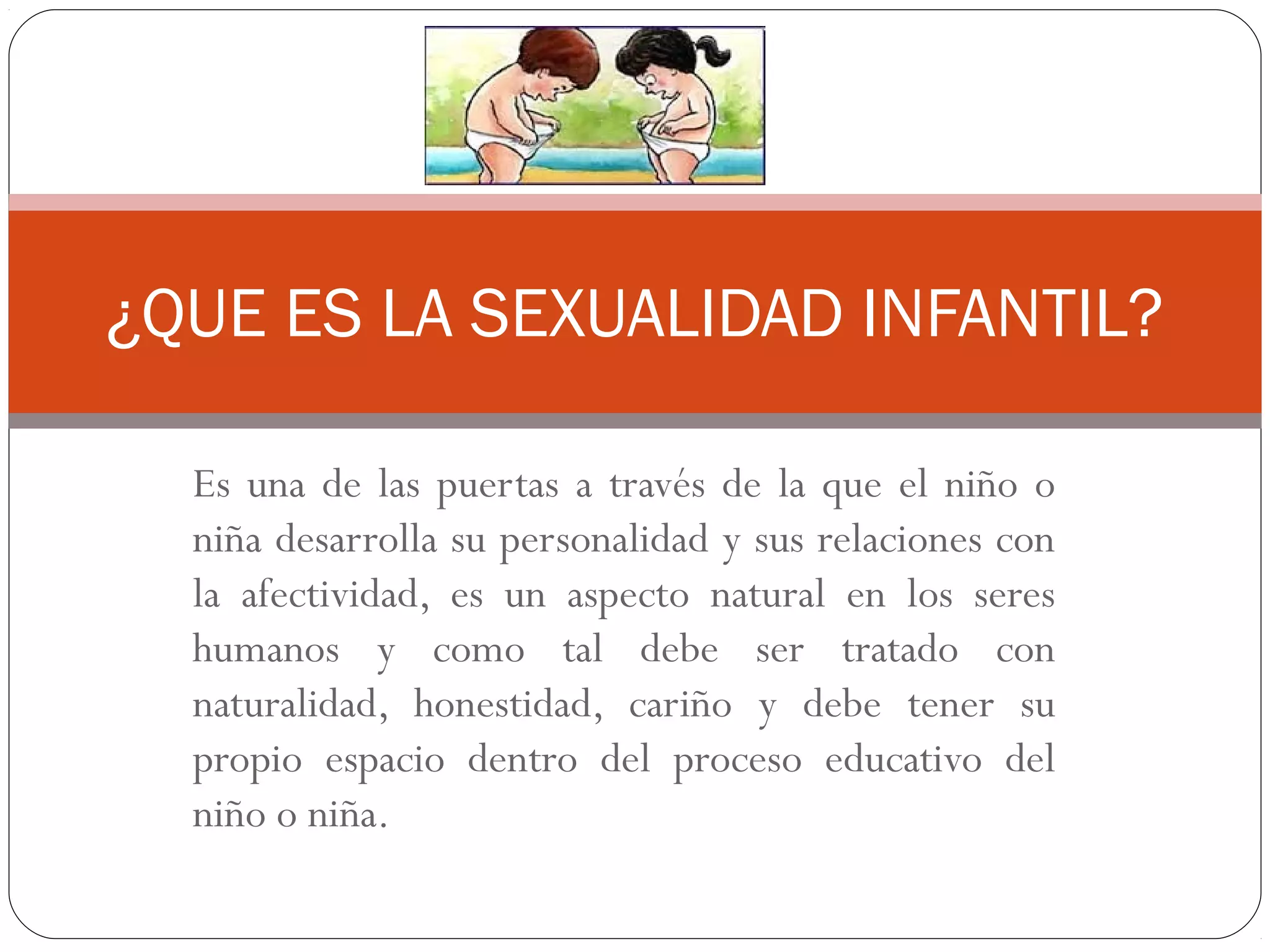 Sexualidad Infantil Ppt
