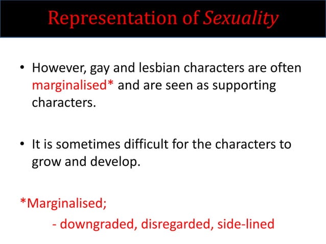 Representation of Sexuality | PPT