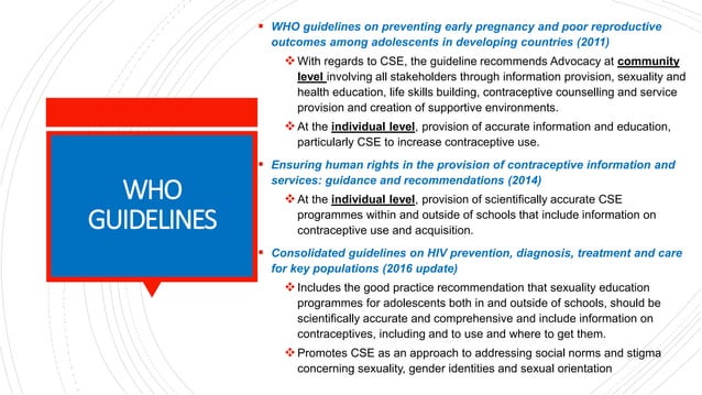 Comprehensive Sexuality Education Provision Pdf