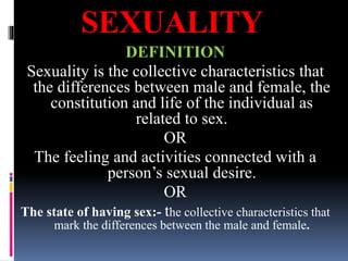 Sexuality and sexual health | PPTX