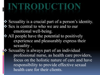 Sexuality and sexual health | PPTX
