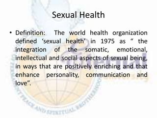Sexuality and sexual health | PPTX