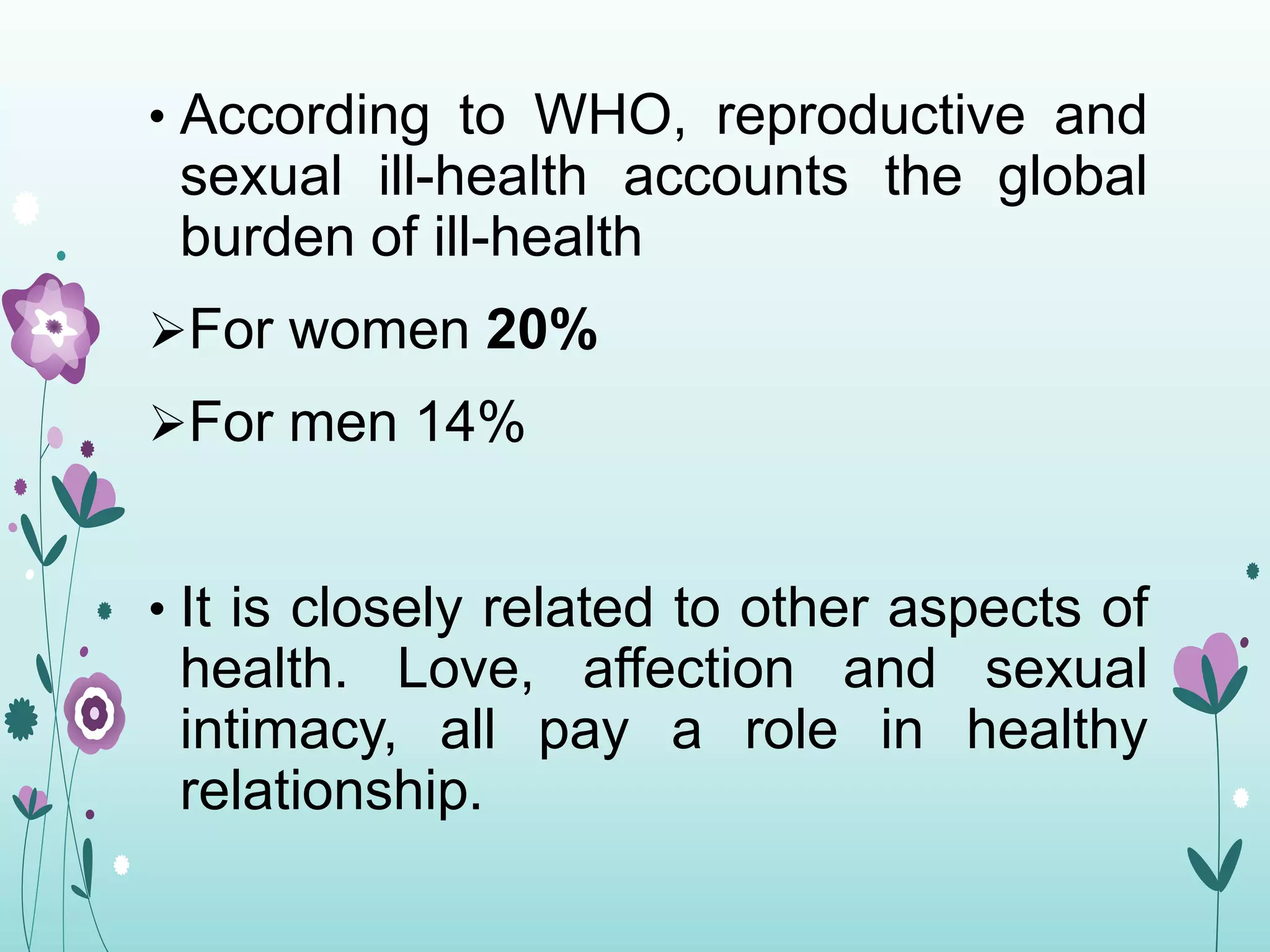 Sexuality and sexual health ppt | PPTX
