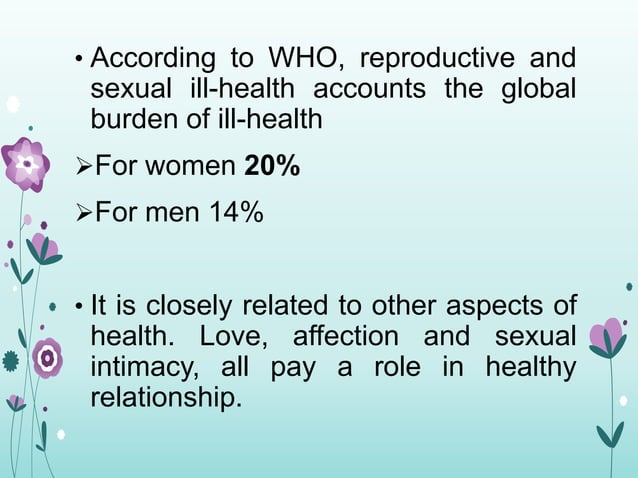 Sexuality and sexual health ppt | PPTX | Sexual Conditions | Sexual Health