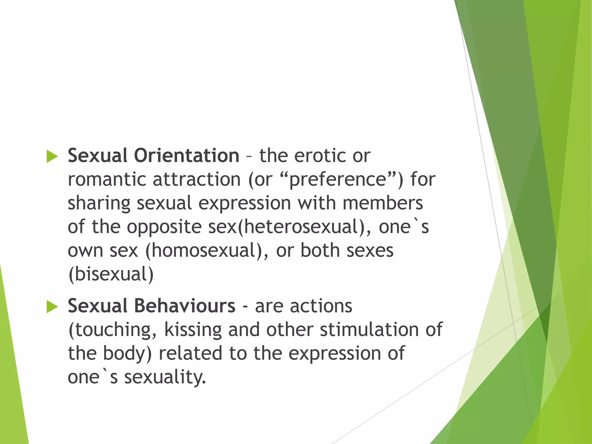 Sexuality And Sexual Health Pptx